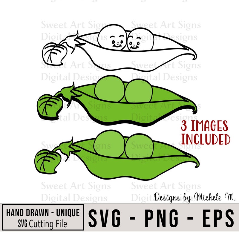 Two Peas in a Pod - Etsy