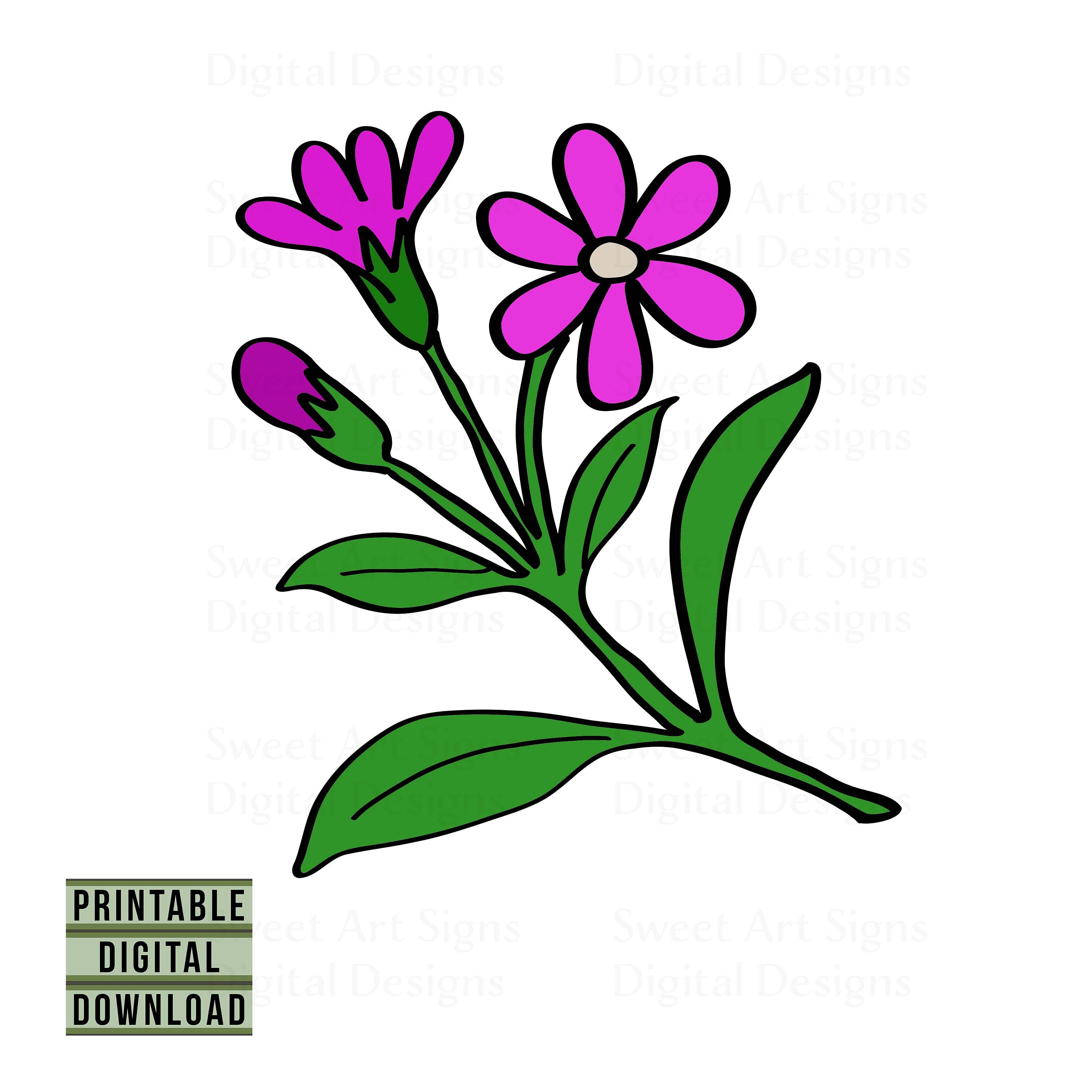 SVG Flower Bundle, Cricut SVG Cut File, Flower Cut Files, Flower ...