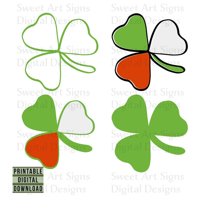 Diseño de trébol SVG, archivo de corte Cricut, uso comercial, imágenes ...