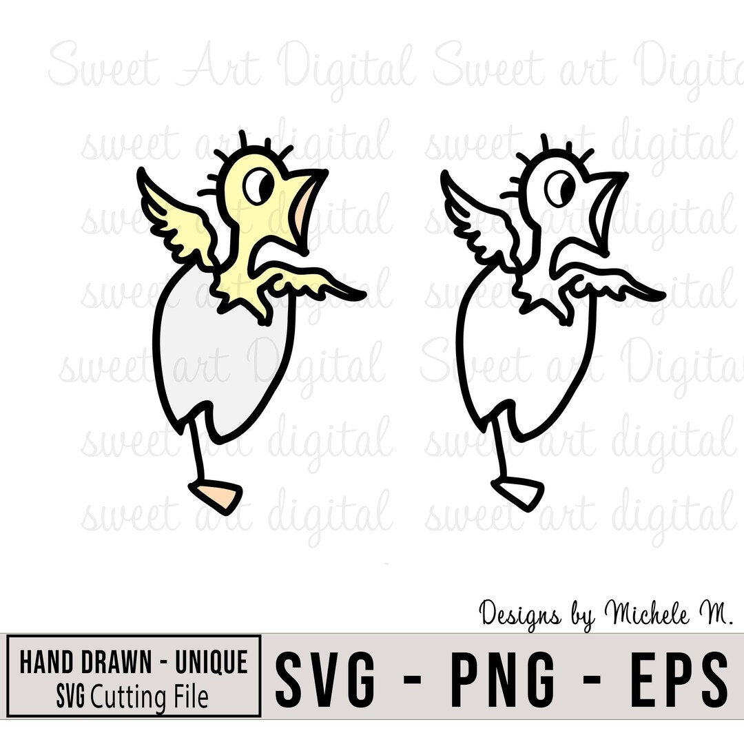 Easter Chick SVG, Cricut Cut File, Chick Hatching SVG, Commercial Use ...