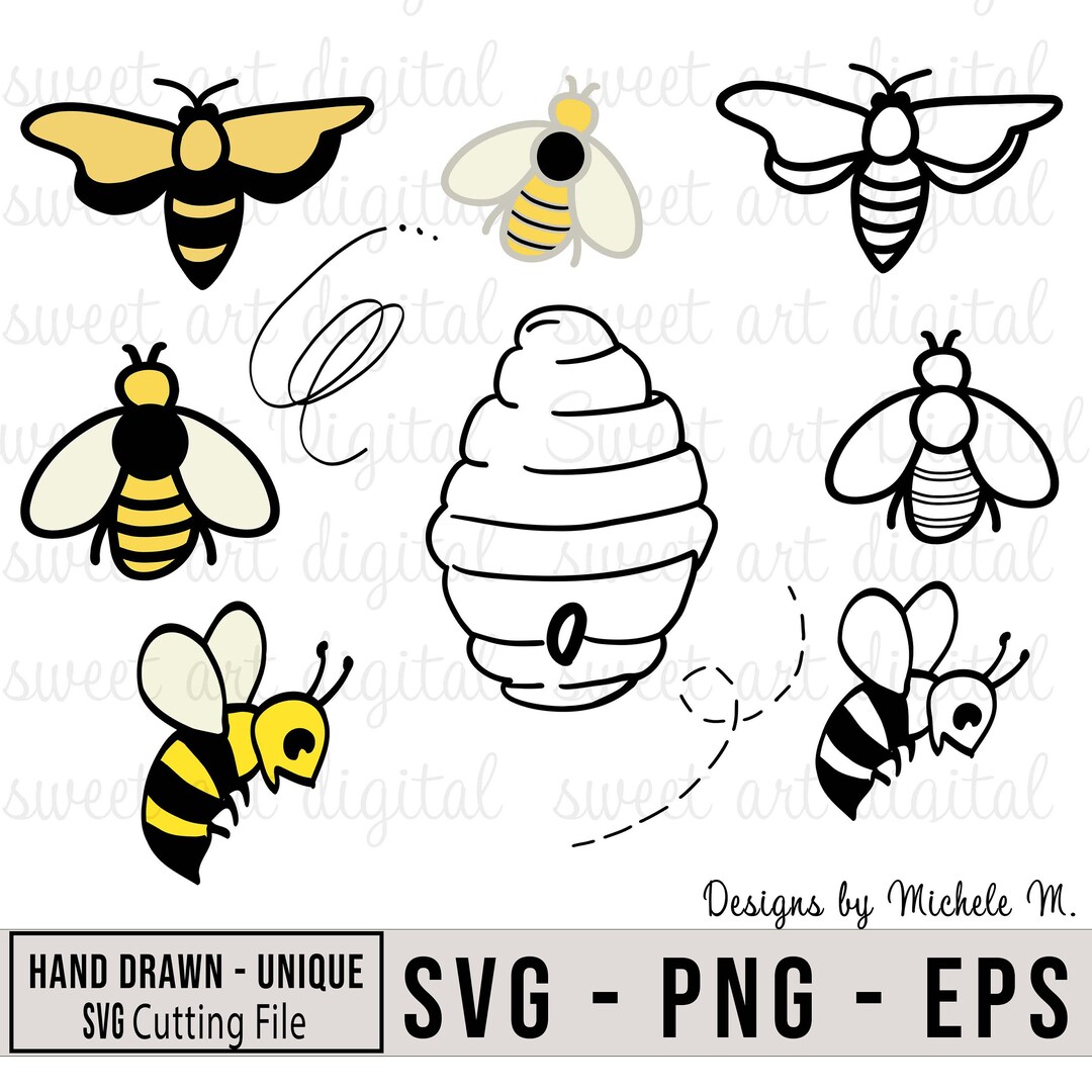 Bumblebee Bundle SVG, Cricut Cut File, Bee Hive Bundle, Commercial Use ...