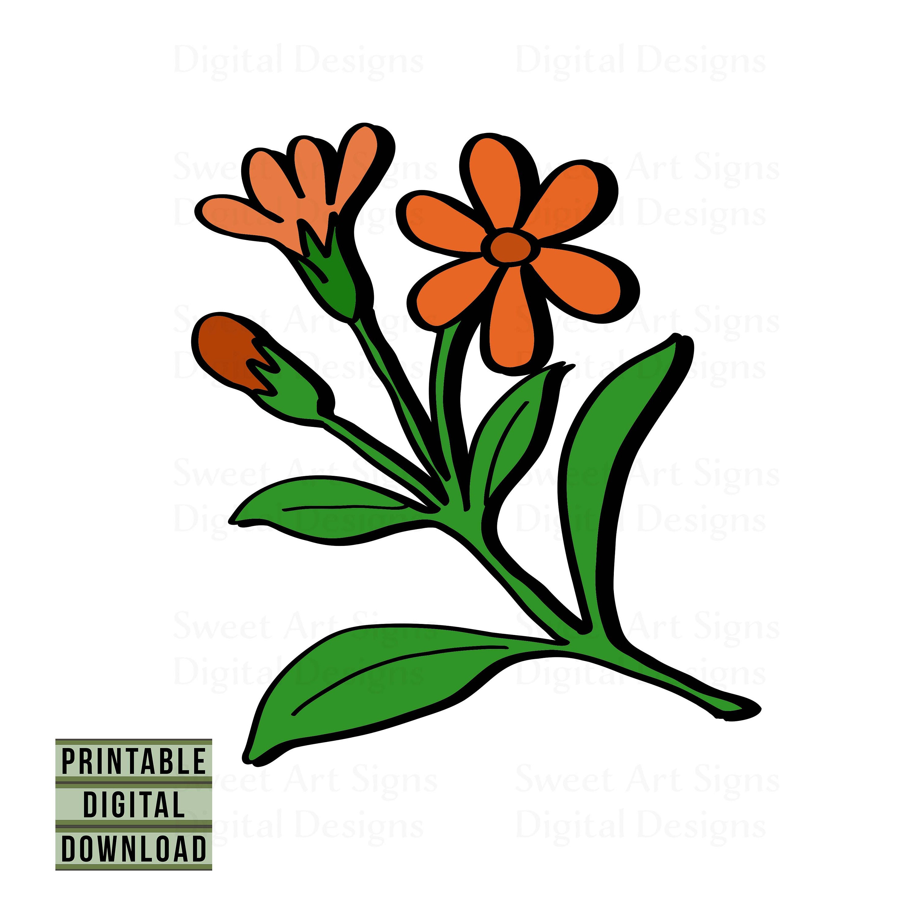 SVG Flower Bundle, Cricut SVG Cut File, Flower Cut Files, Flower ...