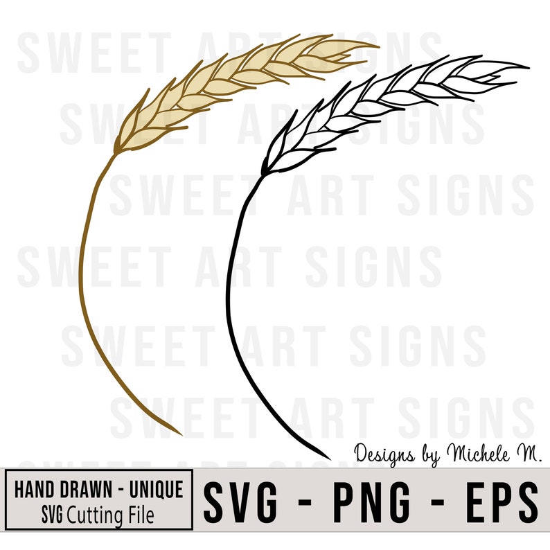 Wheat SVG, Grain SVG, Cricut, Silhouette, PNG, Vector, Wheat Cut Files ...