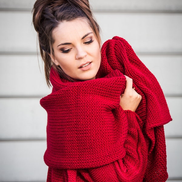 Dark Red Wool - Etsy