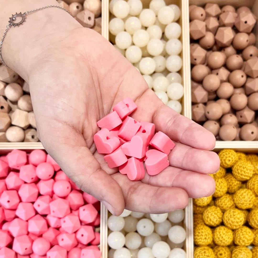Silicone Star and Heart Beads Tested in the Laboratory / - Etsy