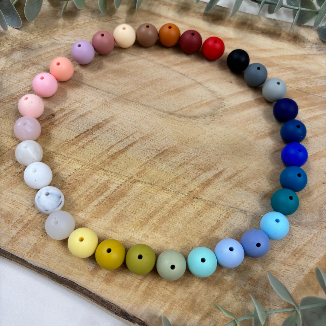 15mm Round Silicone Bead Tested in the Laboratory / Complies With Toy ...
