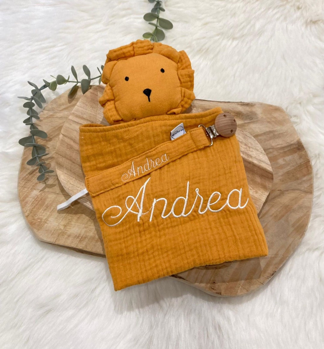 Personalized Lion Comforter & Pacifier Clip Birth Box – Unique Baby ...