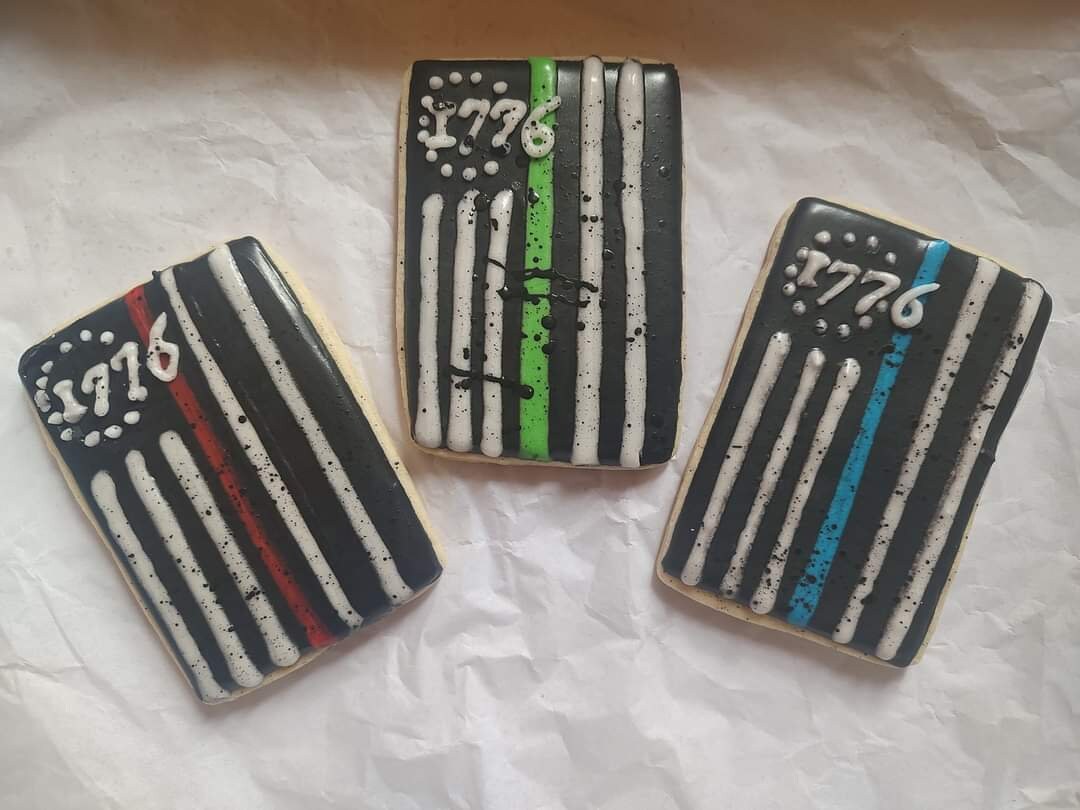 1776 Flag Cookies - Etsy