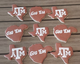 Texas A&M University Sugar Cookies - Etsy