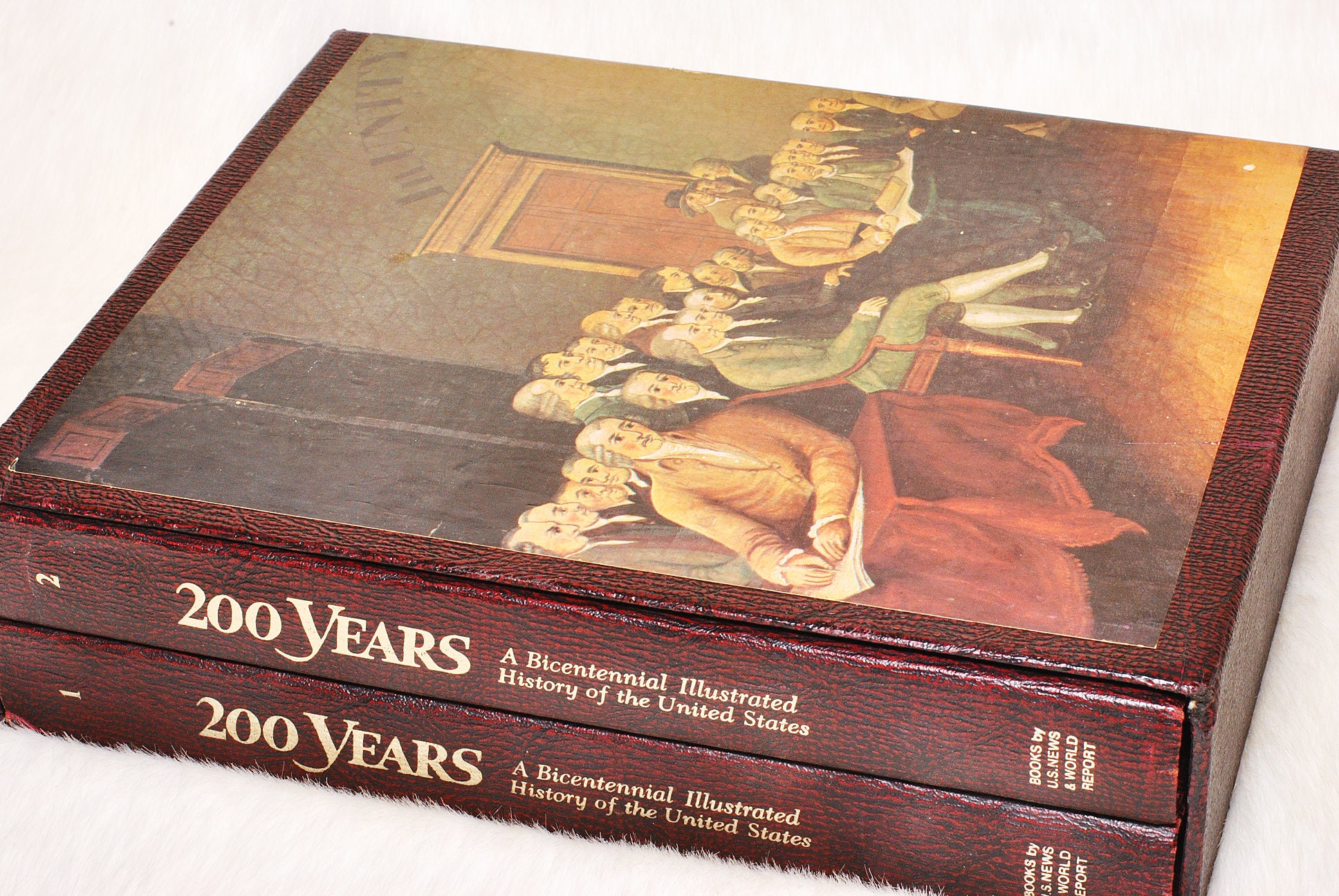 Vintage Collectible 200 Years Bicentennial Illustrated History of US 2 ...