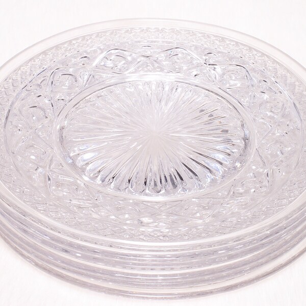 Vintage Glass Plates - Etsy