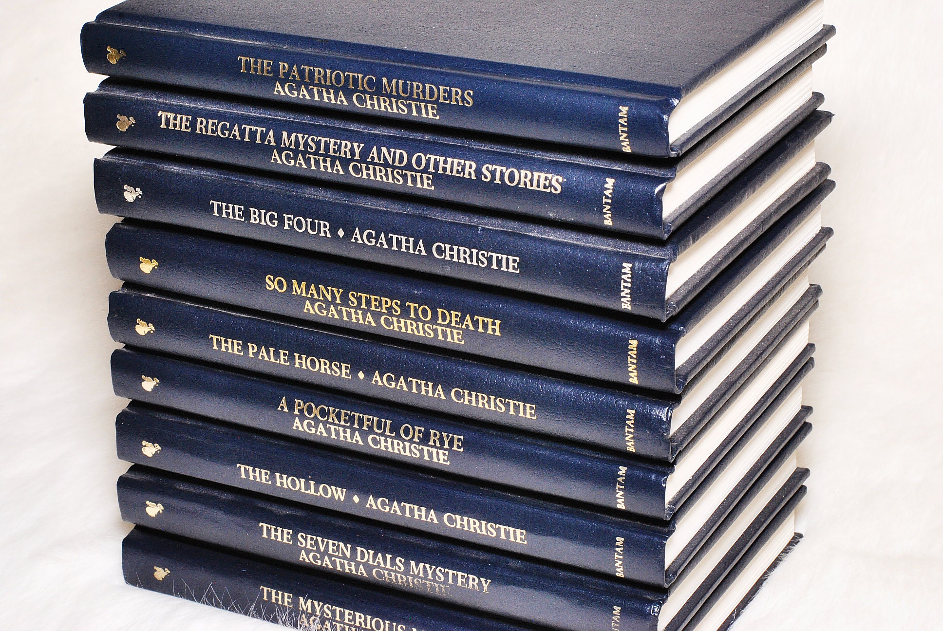 Vintage Collectible 9 Agatha Christie Hardcover Collection Print 1986 ...