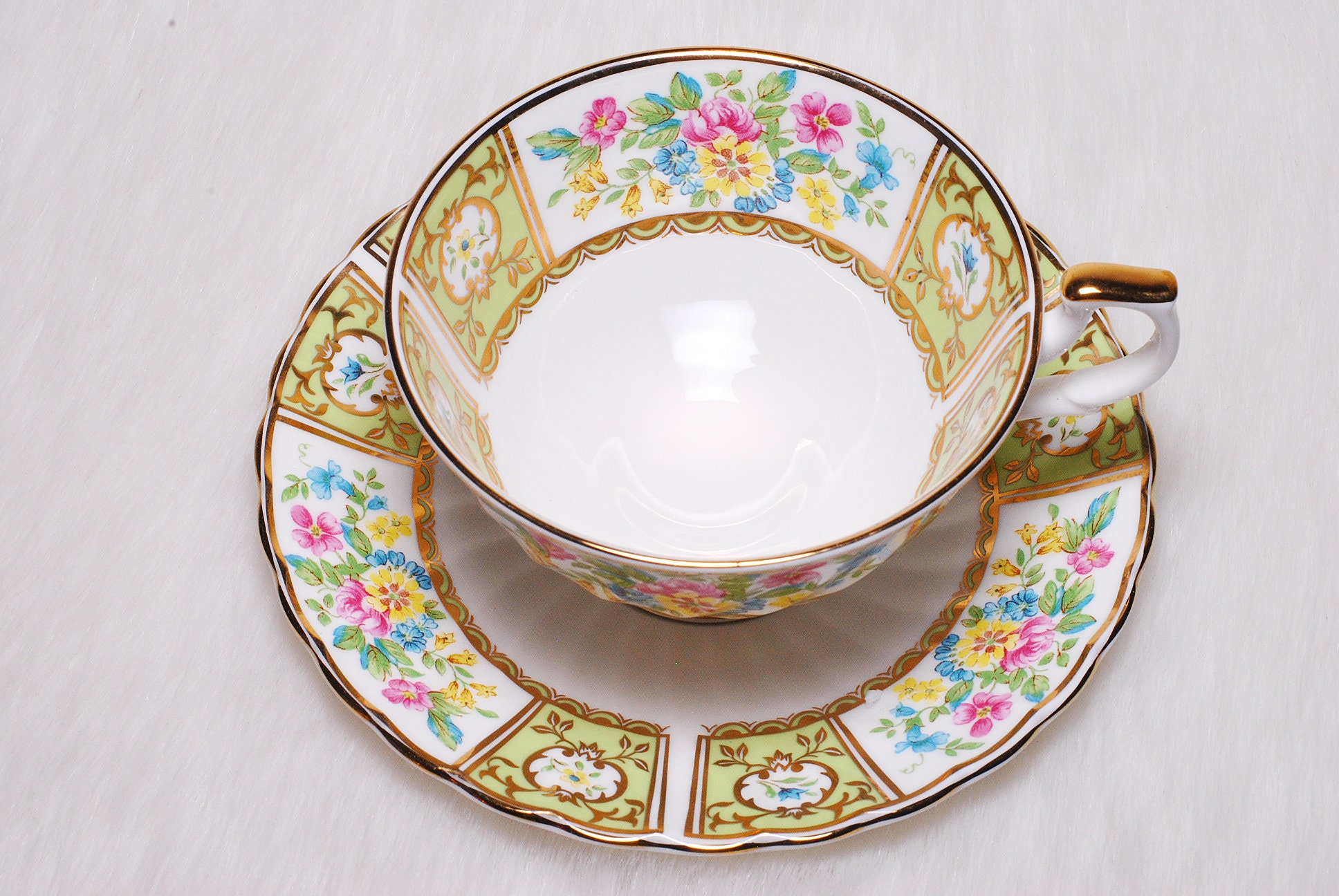 Vintage Collectible Hudson Middleton Lady Caroline England Teacup ...