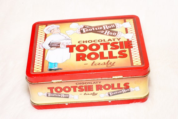 Vintage Collectible Chocolaty Tootsie Rolls Tasty Tin… - Gem