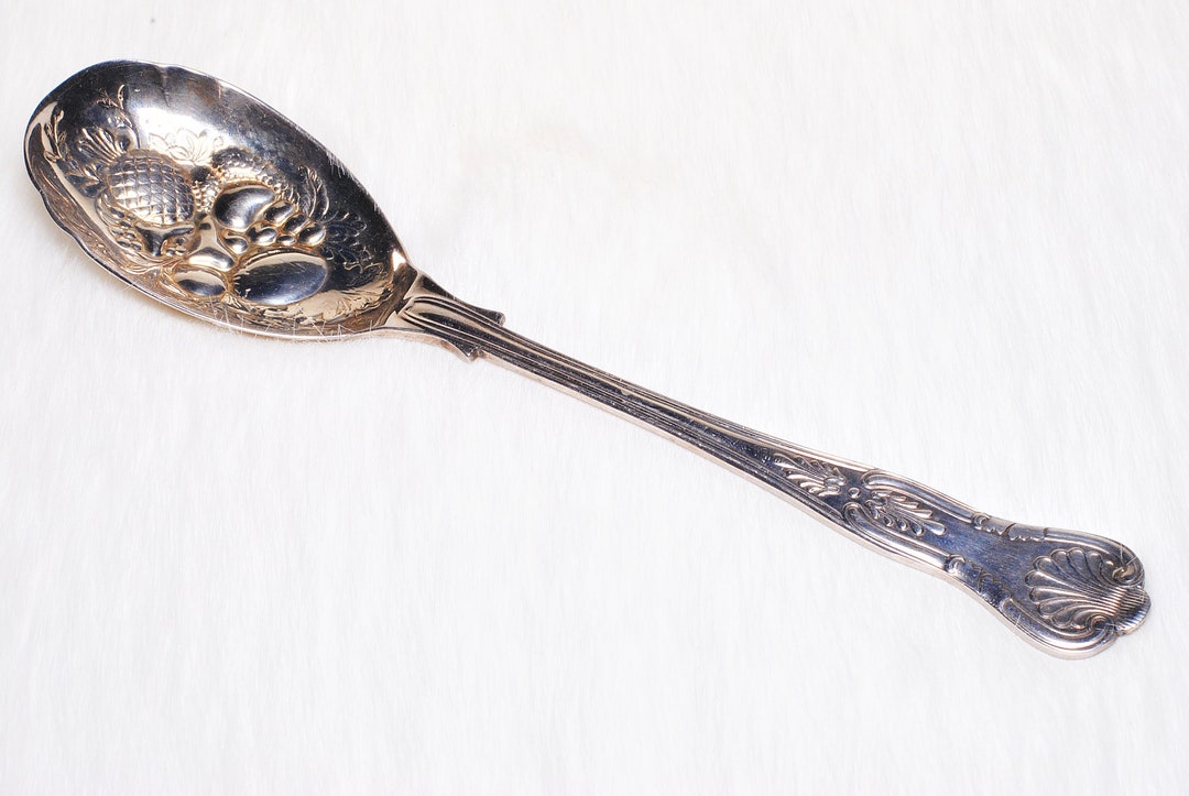 Vintage Collectible EPNS Sheffield England Etched Fruit Dinnerware ...