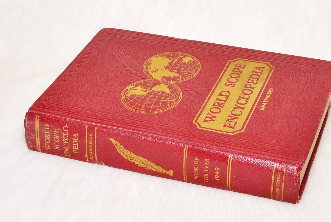 Vintage Collectible World Scope Encyclopedia Unabridged Book of the ...