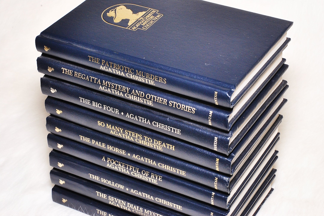 Vintage Collectible 9 Agatha Christie Hardcover Collection Print 1986 ...