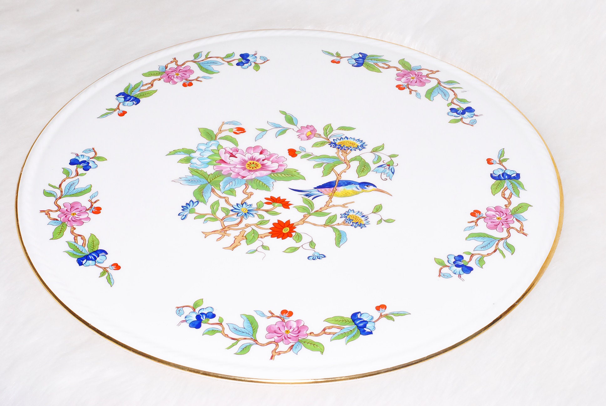 Vintage Collectible Aynsley Pembroke Made in England Reproduction Cake ...