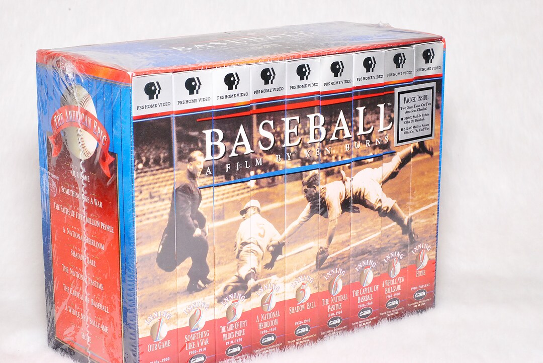 Vintage Collectible 9 VHS Baseball A Film by Ken Burns Sealed Set - Etsy