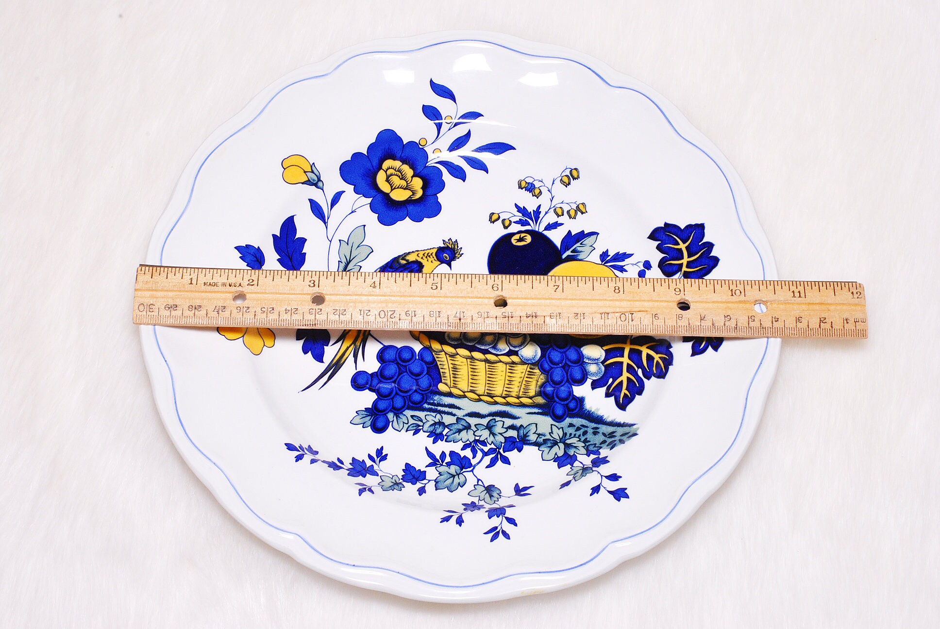 Vintage Collectible Spode Blue Bird Made in England Bone China Dinner ...