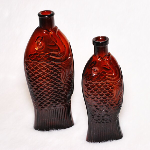 Glass Fish Bottle - Etsy