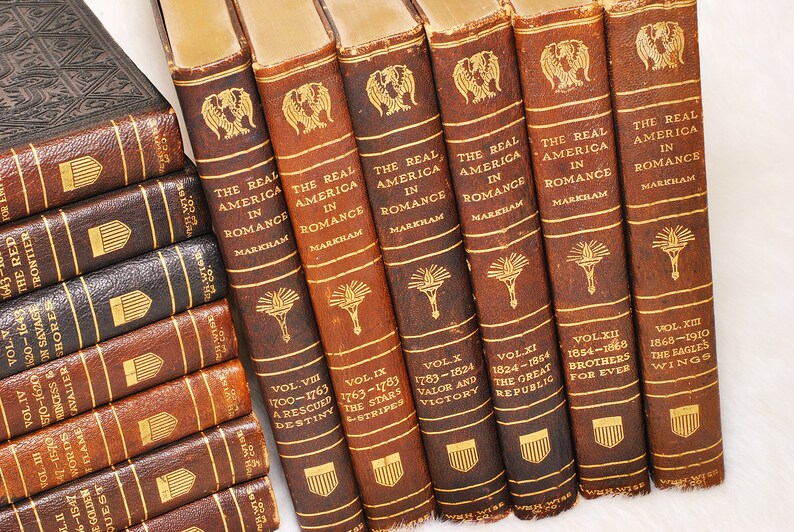 Antique Collectible Real America in Romance Markham 13 Volumes 1912 ...