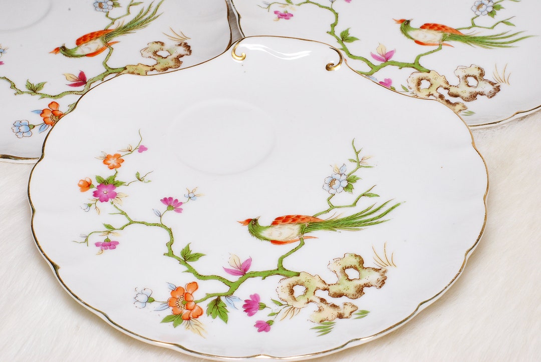 Vintage Collectible Lefton China 20402 Hand Painted Peacock Floral 4 ...