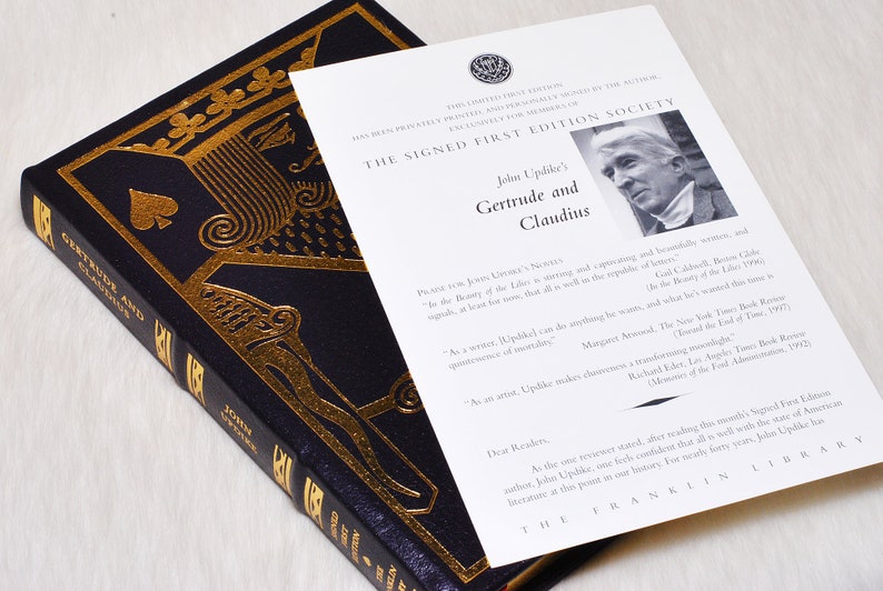 Vintage Collectible Gertrude and Claudius John Updike First Signed Ed ...