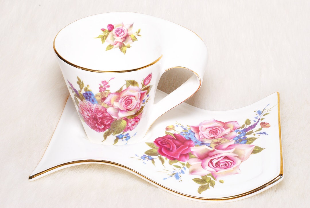 Vintage Collectible Adeline Collection England Design Rose Floral ...