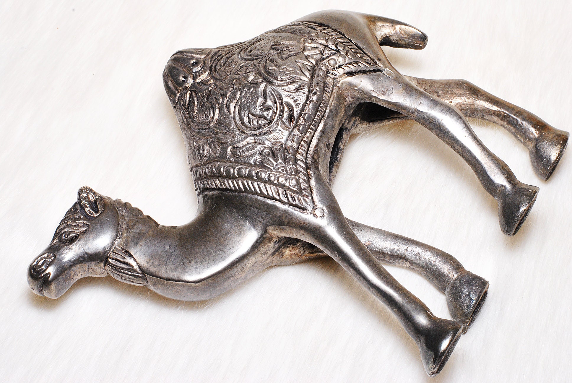 Vintage Collectible Metal Camel Figurine Etched Home Decor - Etsy