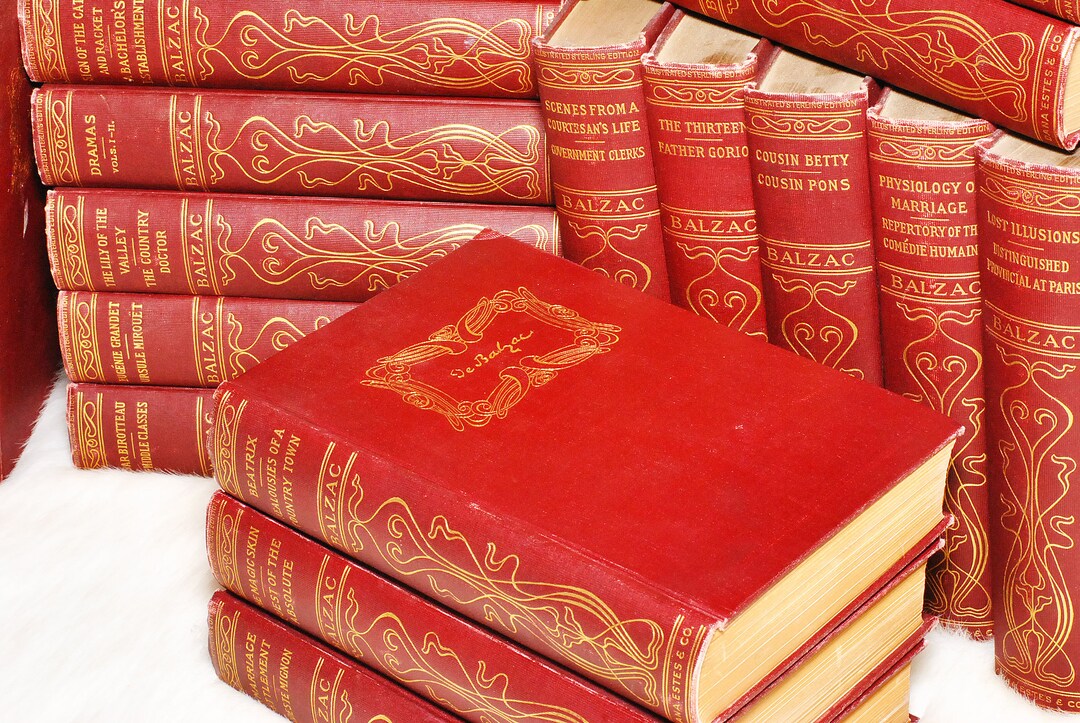 Antique Collectible Honore De Balzac Illustrated Sterling Ed 18 Vol ...