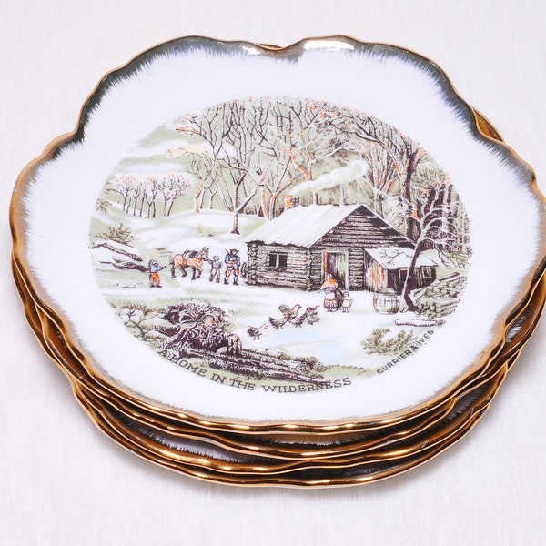 Winter Scene Plates - Etsy