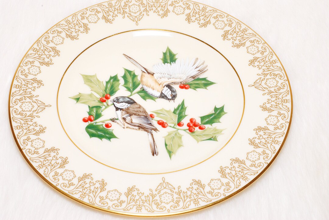 Vintage Collectible Lenox the Garden Bird Plate Collection Chickadee ...