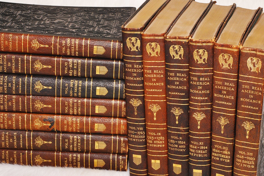 Antique Collectible Real America in Romance Markham 13 Volumes 1912 ...