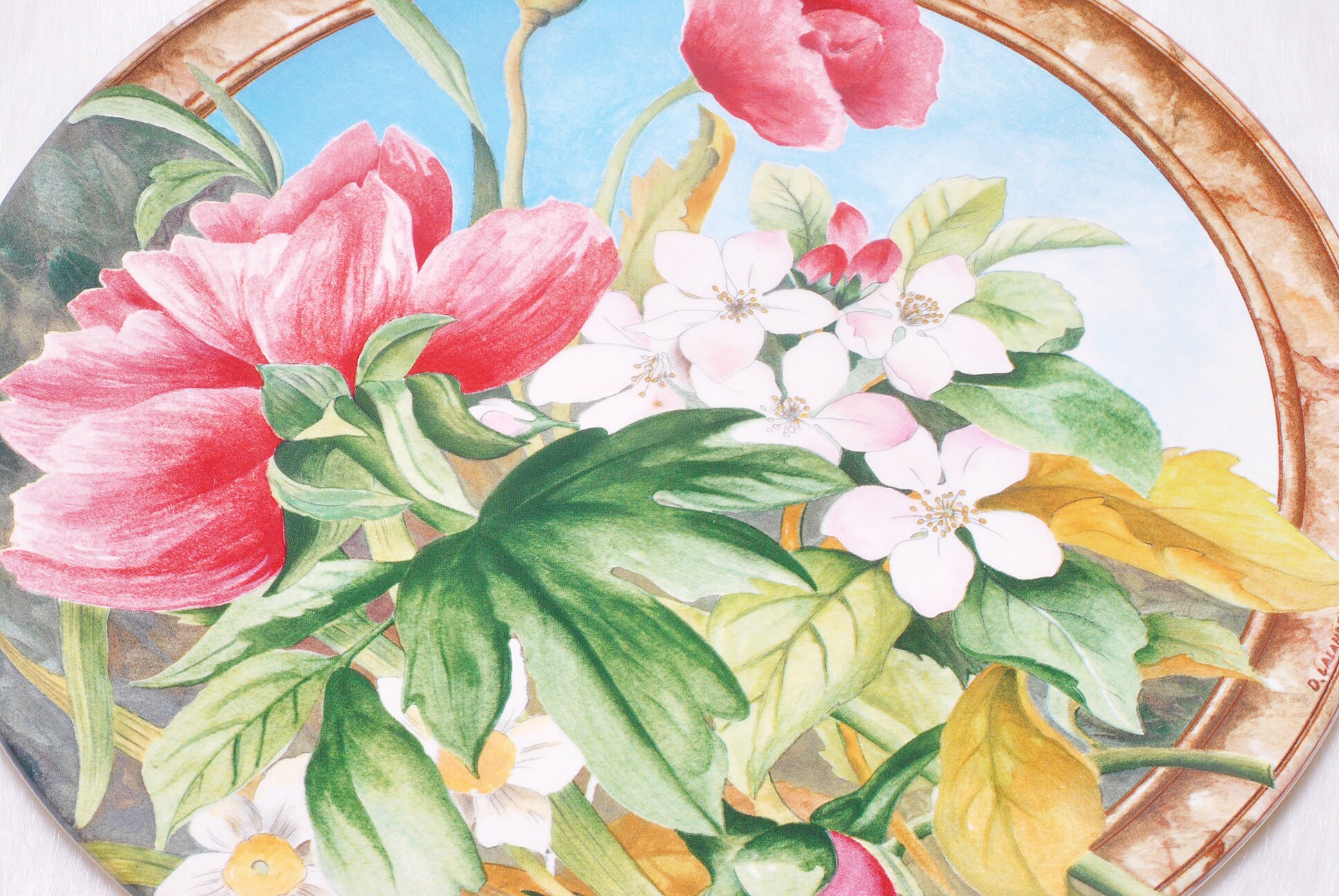 Vintage Collectible Volupte by Faiencerie De Gien Cake Platter Round ...