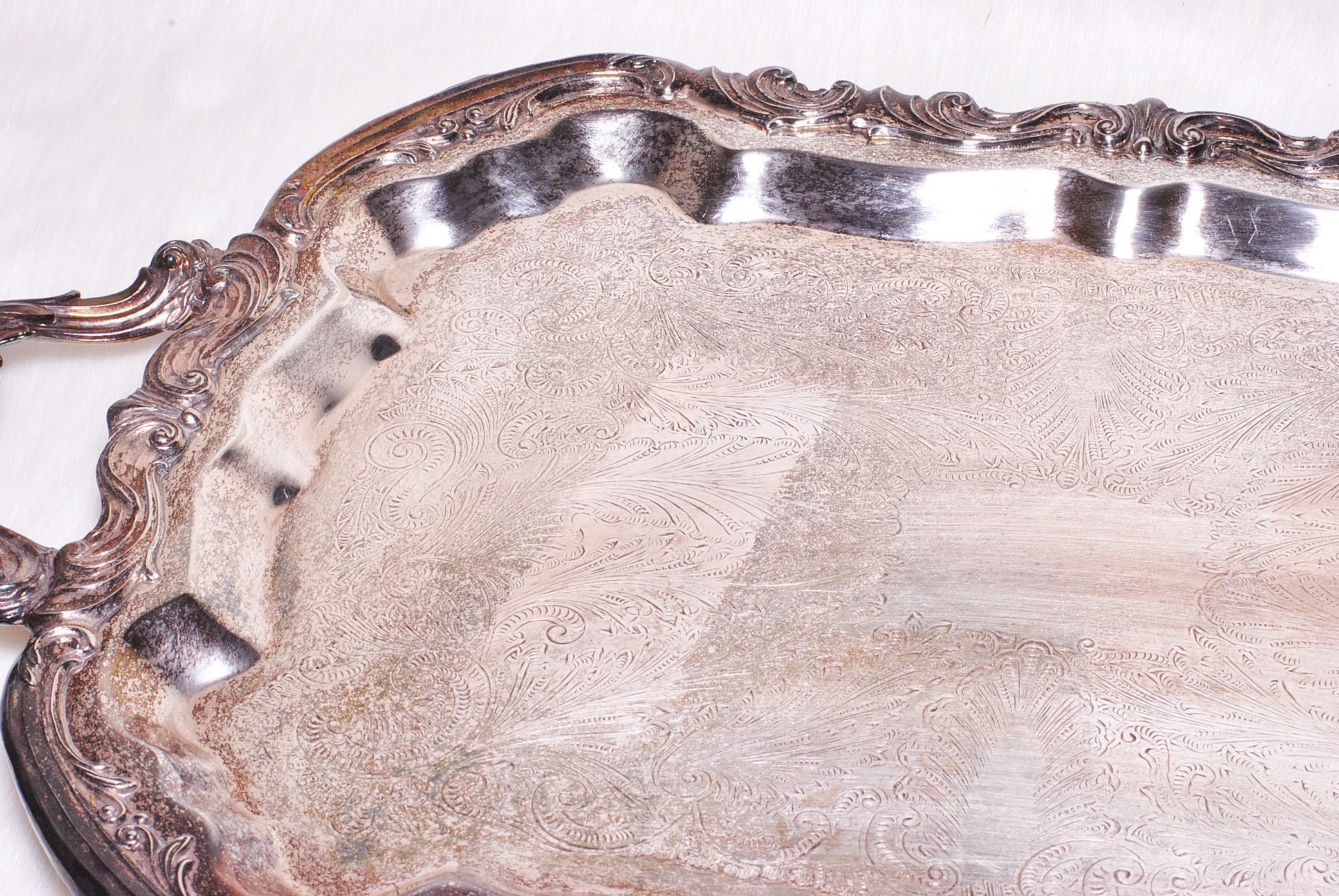 Vintage Collectible FB Rogers Silver Plated 5 Piece Tea Set With Tray ...