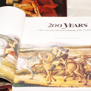 Vintage Collectible 200 Years Bicentennial Illustrated History of US 2 ...