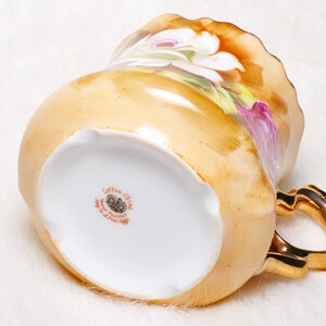 Vintage Collectible Lefton China Heritage Brown Handpainted Floral ...