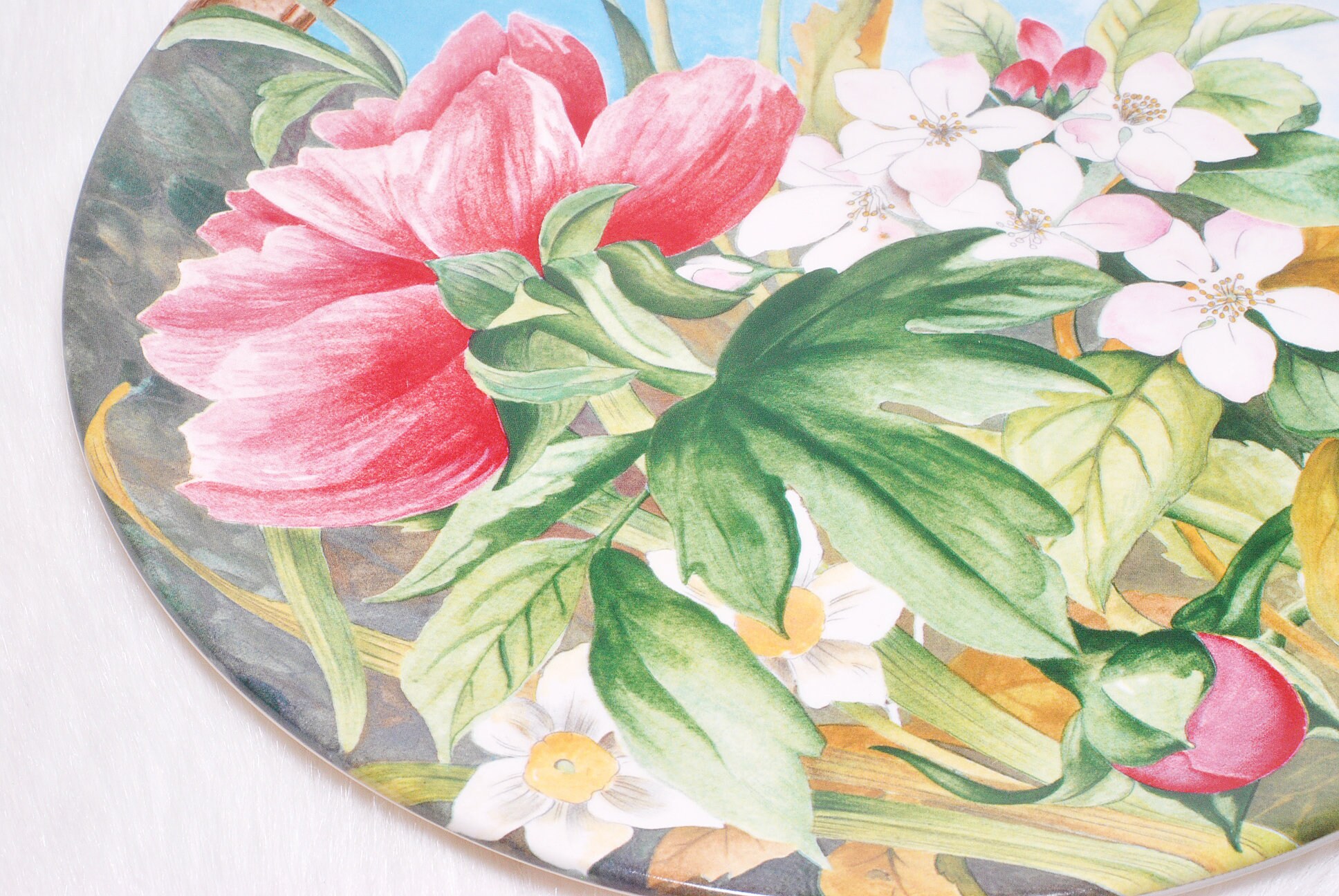 Vintage Collectible Volupte by Faiencerie De Gien Cake Platter Round ...