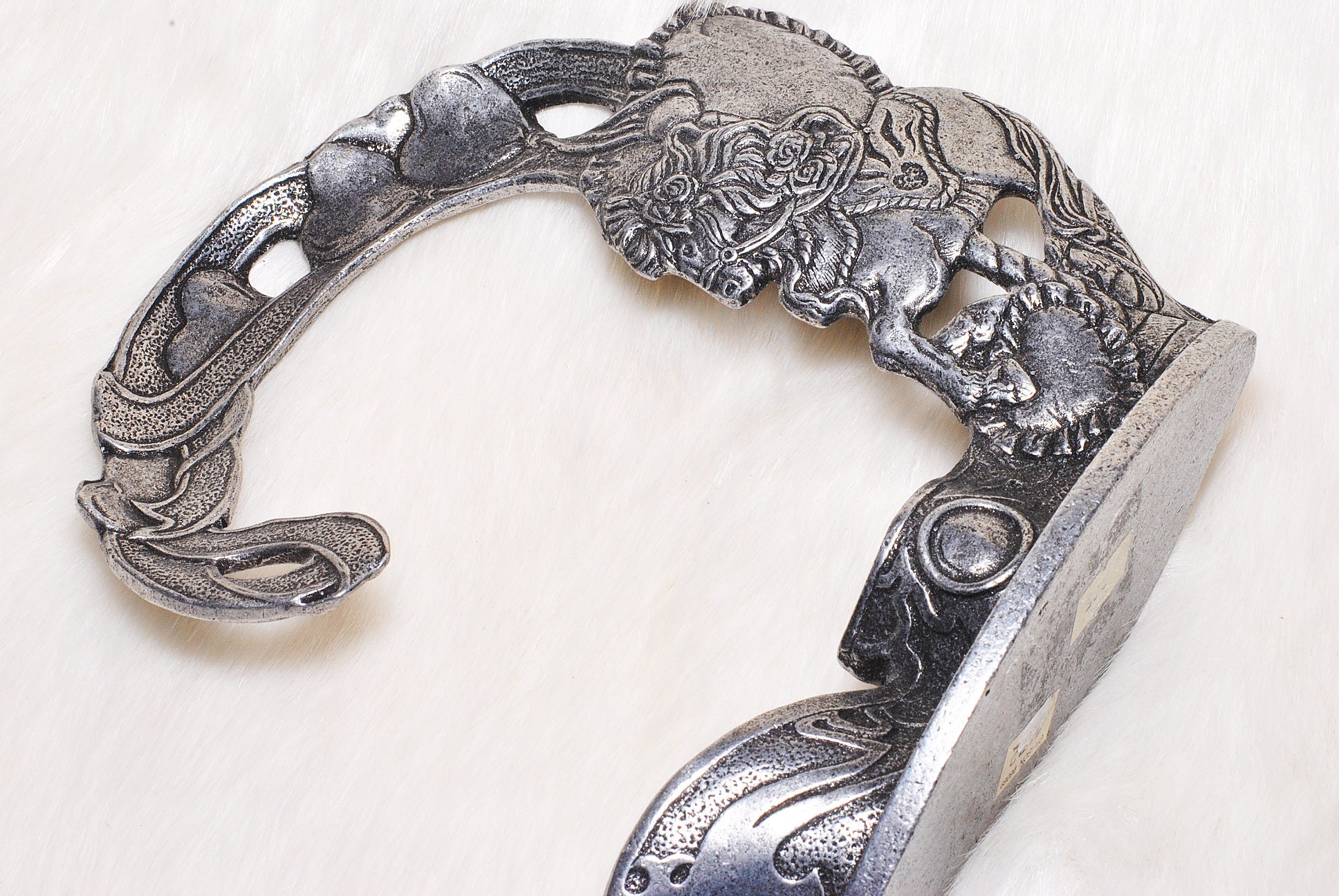 Vintage Collectible Carson Pewter Horse and Hearts Theme Candlestick ...
