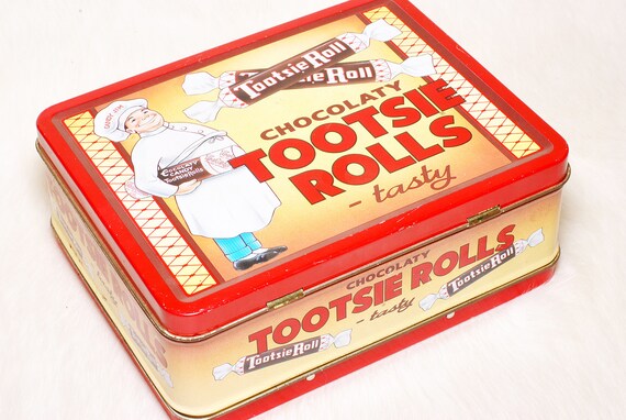 Vintage Collectible Chocolaty Tootsie Rolls Tasty Tin… - Gem