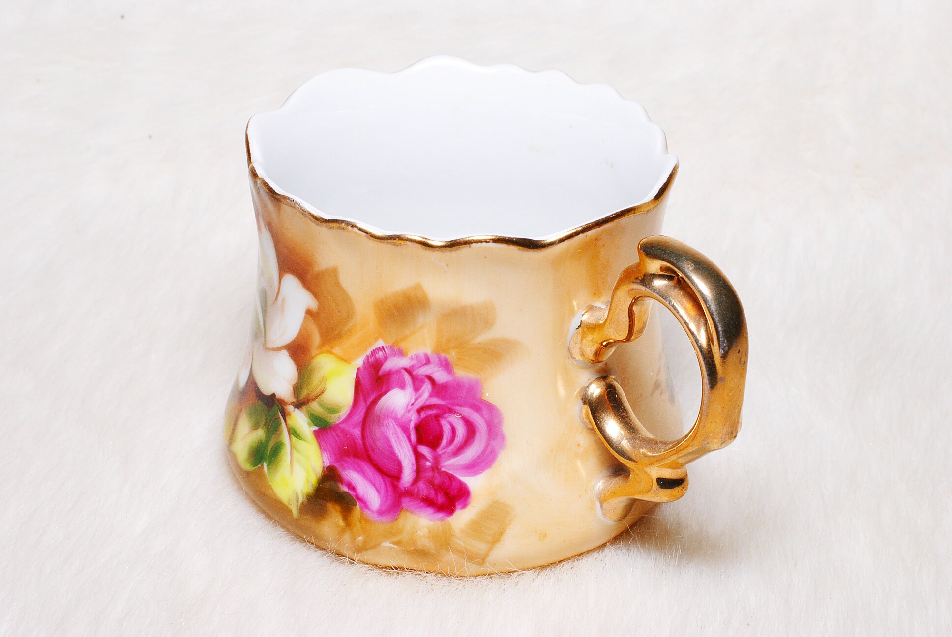 Vintage Collectible Lefton China Heritage Brown Handpainted Floral ...