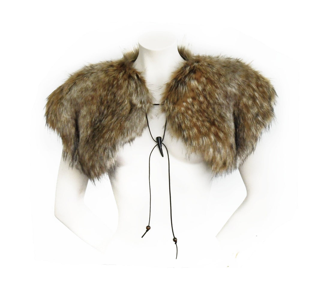 Unisex, Shoulder Fur, Viking, Fur/fur Imitation, Faux Fur, Faux Fur ...