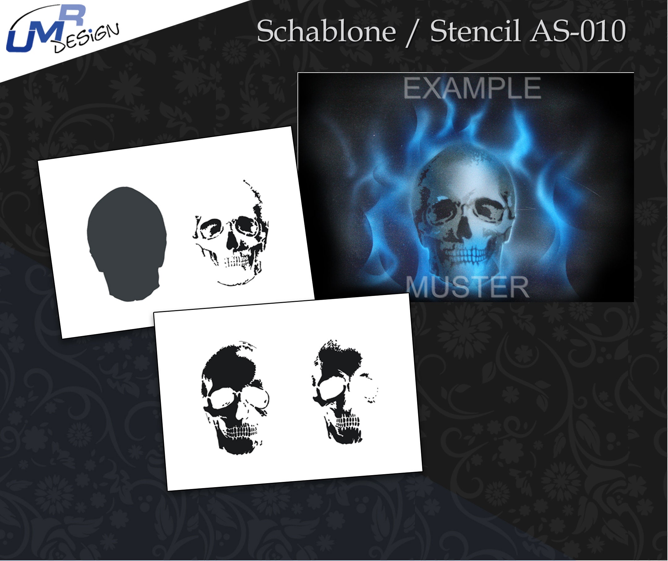 Step By Step Airbrush Stencil AS 032 Template UMR Design Great step-by-step-airbrush-stencil-as-032-template-umr-design-great