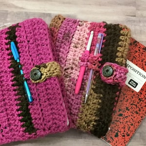 Crochet Book Cover| Crochet Composition Notebook Cover| Crochet Book ...