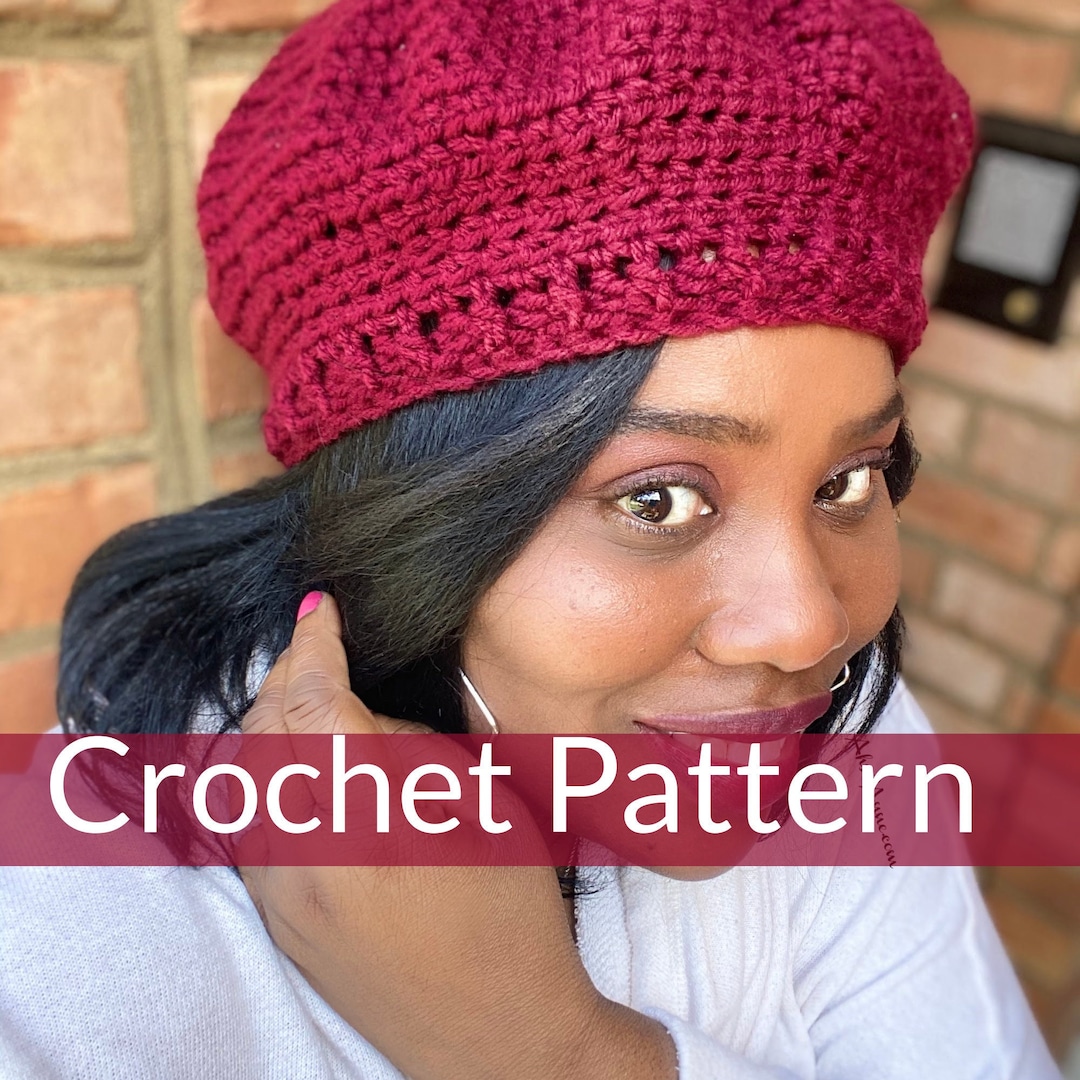 Crochet Beret/easy Crochet Beret/crochet Tam/crochet Tam, Tam/ooh Lala ...