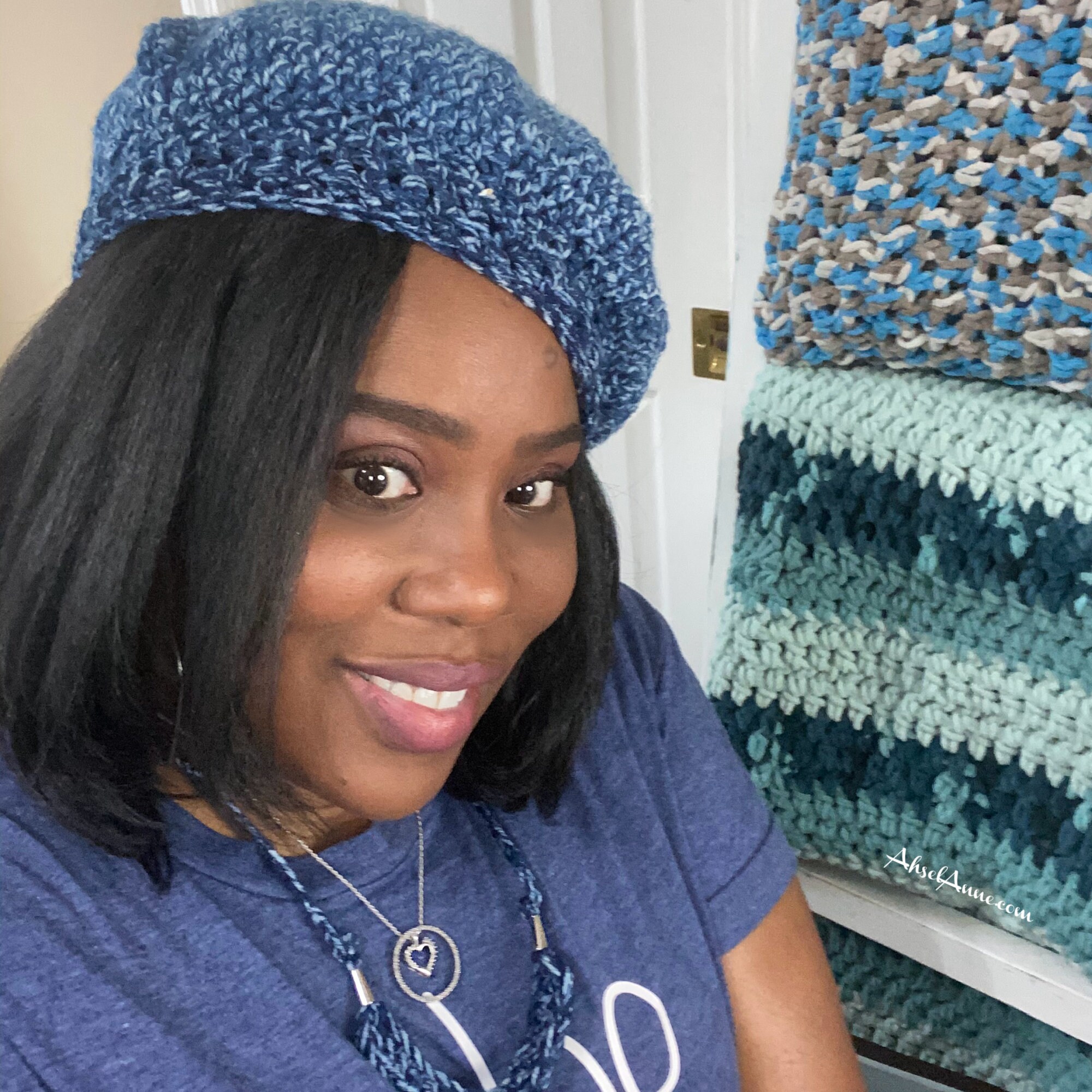 Crochet Beret/easy Crochet Beret/crochet Tam/crochet Tam, Tam/ooh Lala ...