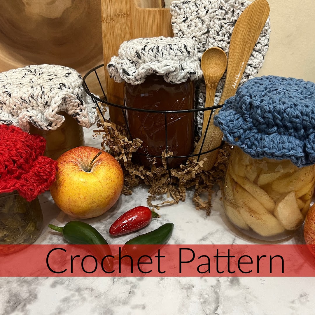Crochet Mason Jar Covers| Crochet Jar Cover| Crochet Holiday Gifts ...
