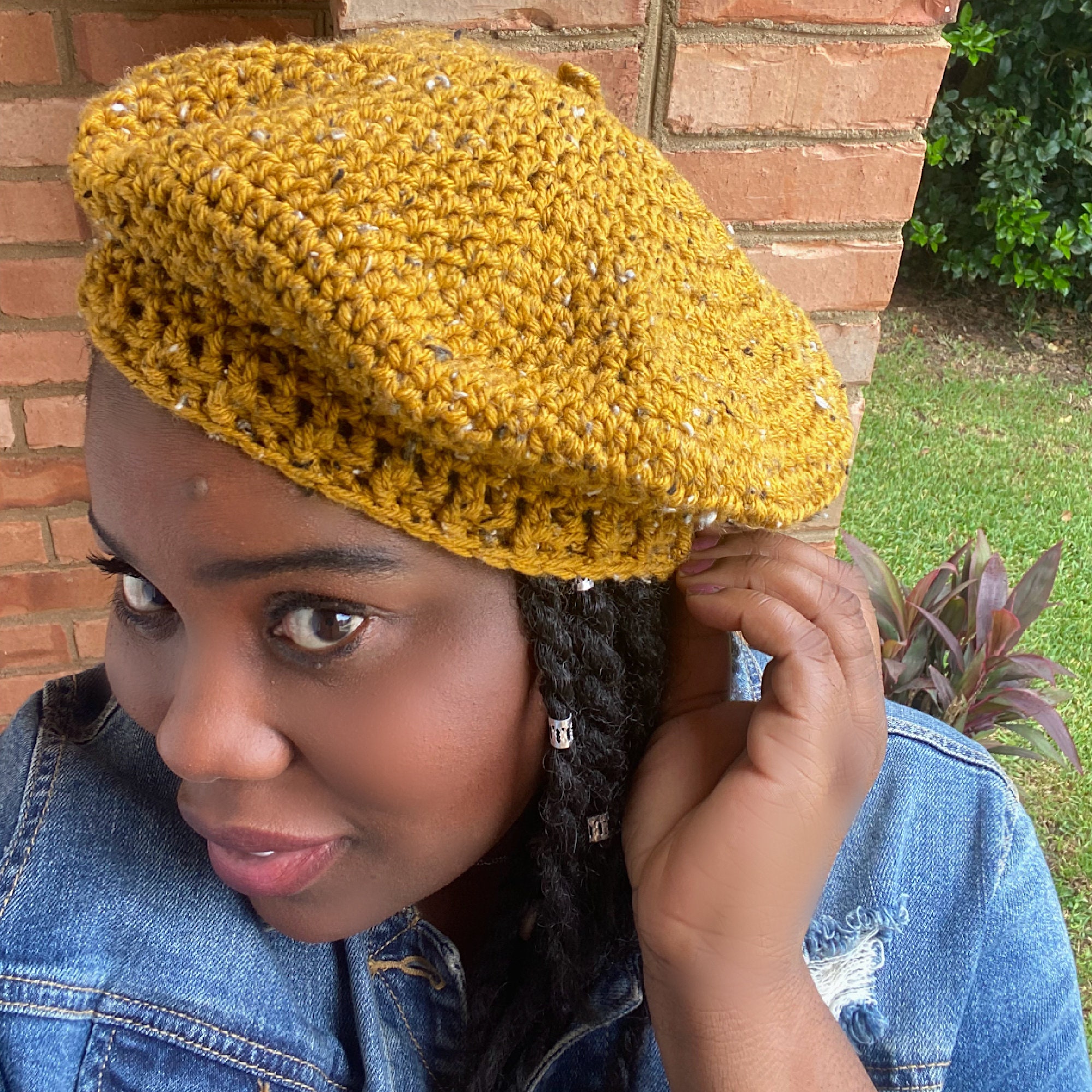 Crochet Beret/easy Crochet Beret/crochet Tam/crochet Tam, Tam/sunburst ...