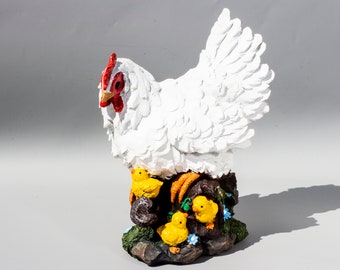 Hen Garden Decor Chicken Statue Large Sculpture Bird | Etsy